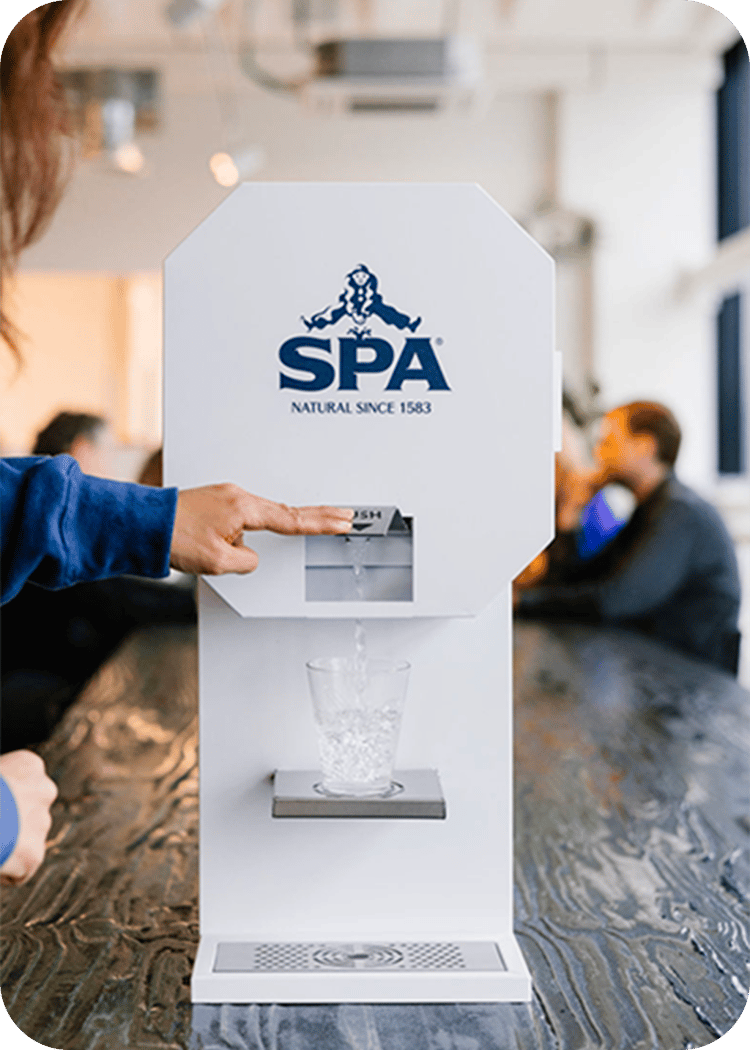 La Fontaine SPA®: l'eau minérale naturelle SPA® au bureau